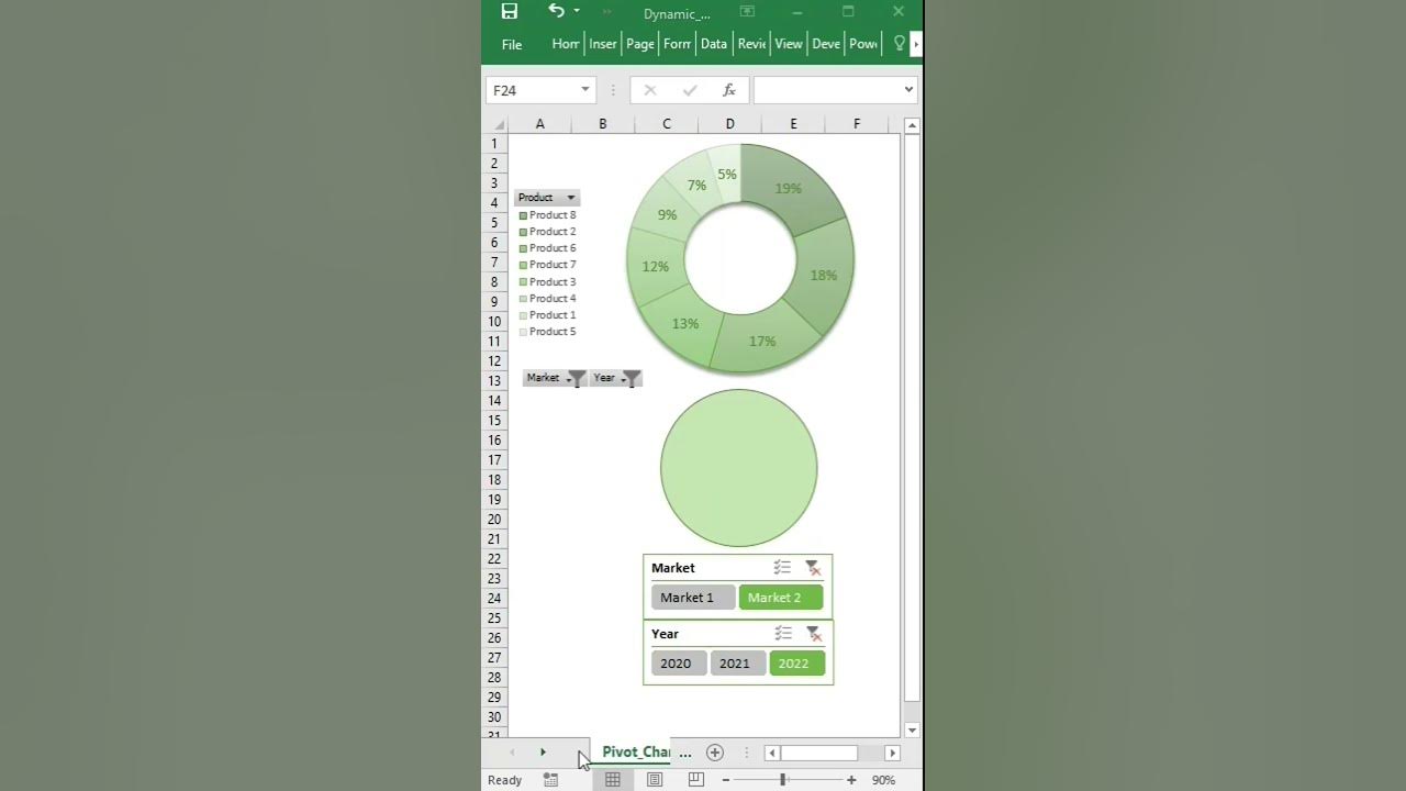 Elegant Dynamic Pivot Chart Title Two Ways In Microsoft Excel Shorts Youtube