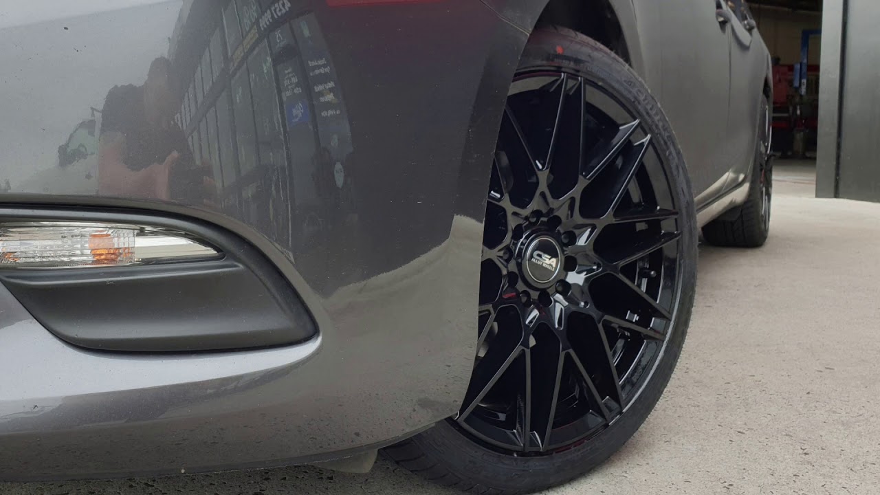 CSA Hotwire rims on a Mazda 3 - YouTube