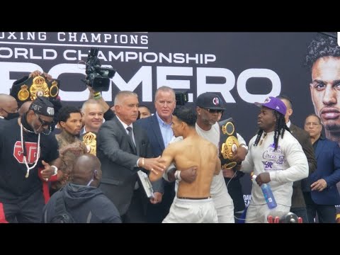 BREAKING: GERVONTA "TANK" DAVIS PUSHES ROLANDO "ROLLY" ROMERO OFF STAGE ...