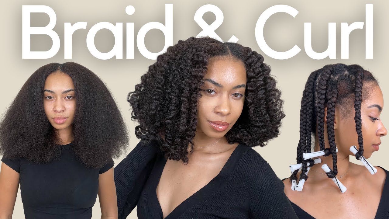 braid & curl on stretched hair + my blow dry routine | 2025 tutorial | detailed - YouTube