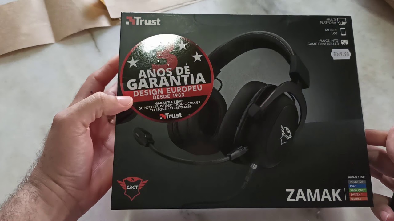 UNBOXING do meu novo HEADSET - YouTube