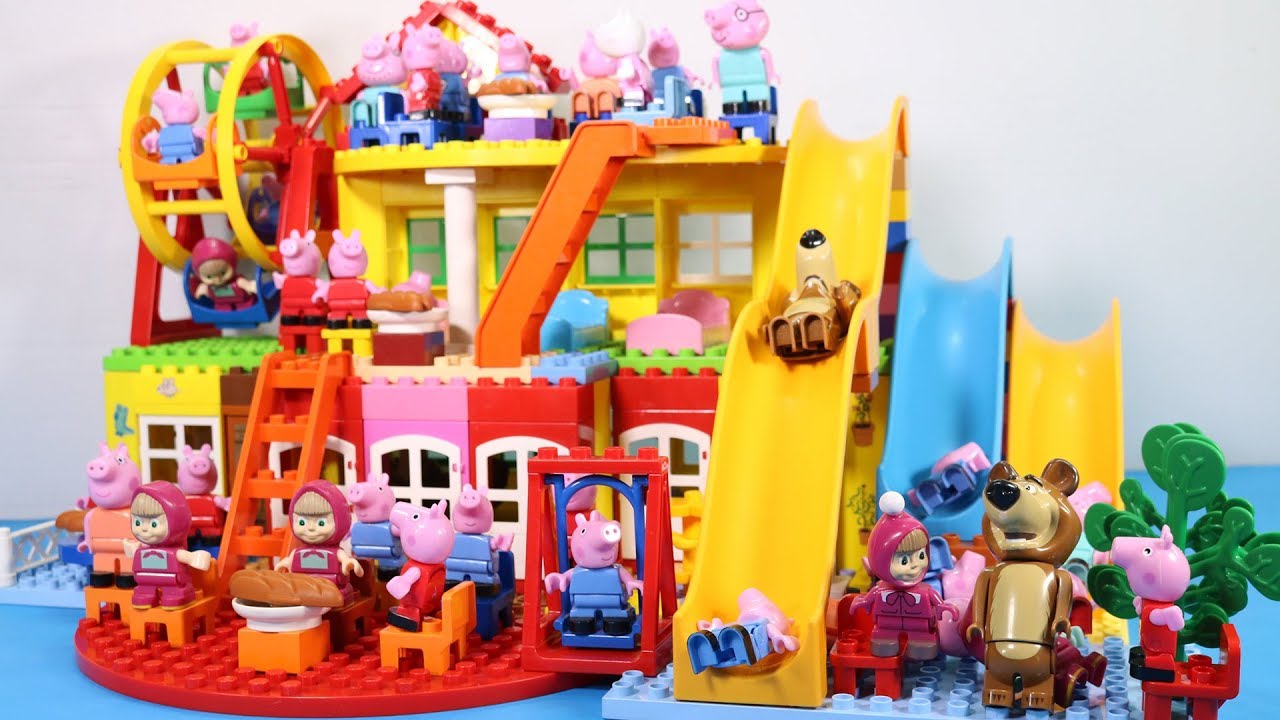 Lego House With Water Slide Building - Lego Creations #5 - YouTube