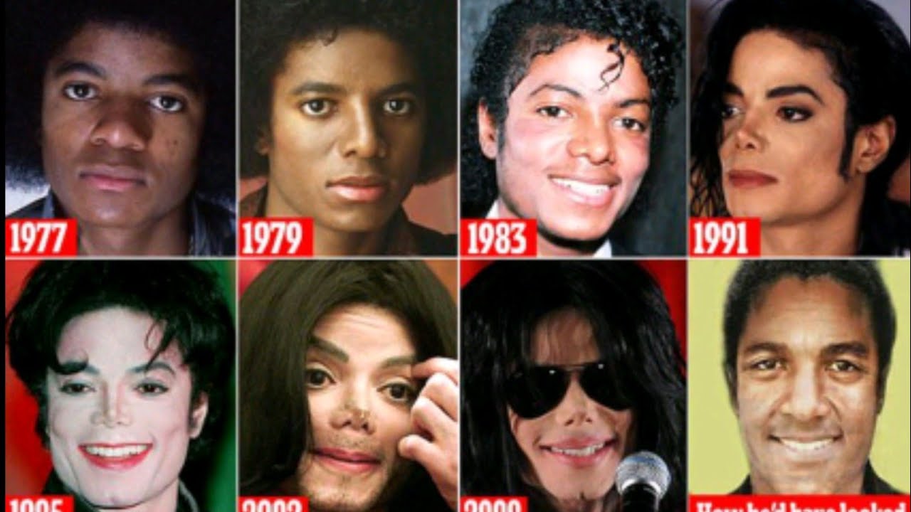 The evolution of Michael Jackson's face 1958 2009 0 to 50 years old ...