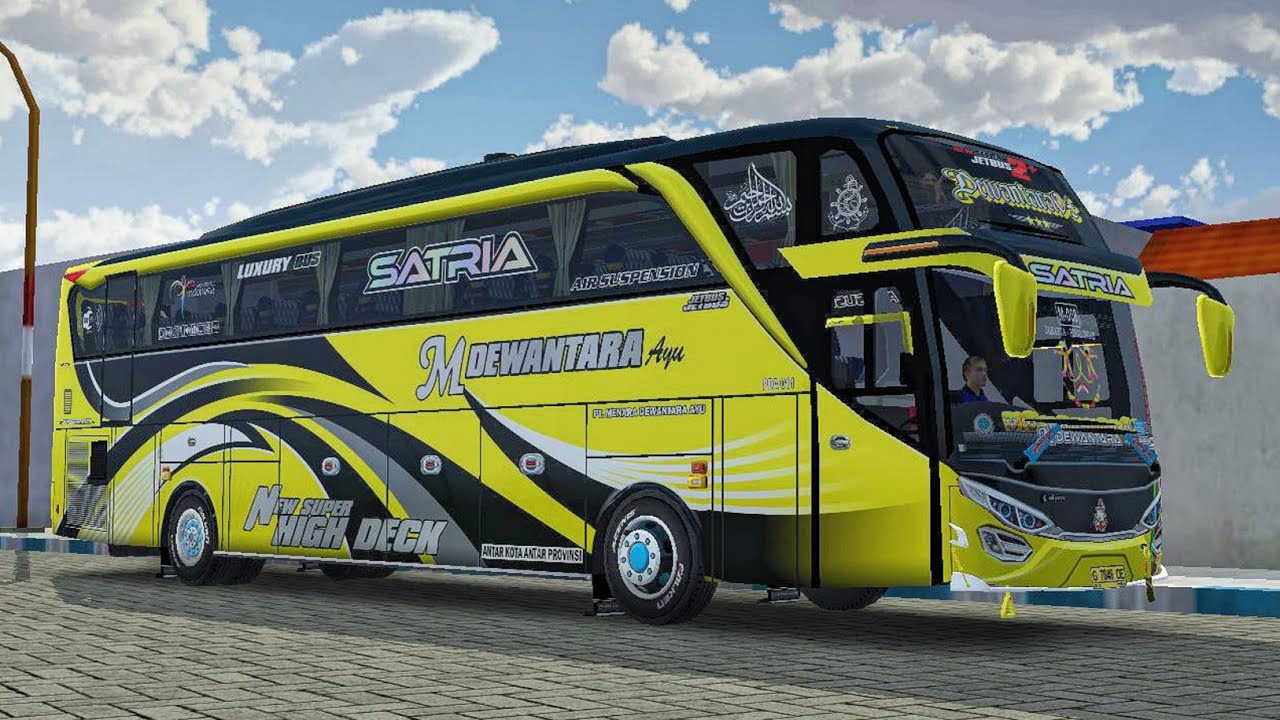 SHARE LIVERY | M DEWANTARA SATRIA BUS SHD ORI | BUS SIMULATOR INDONESIA ...