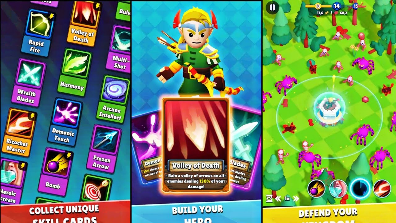 IDLE ARCHER TOWER DEFENSE WALKTHROUGH GAMEPLAY ANDROID Full HD 1080p ...