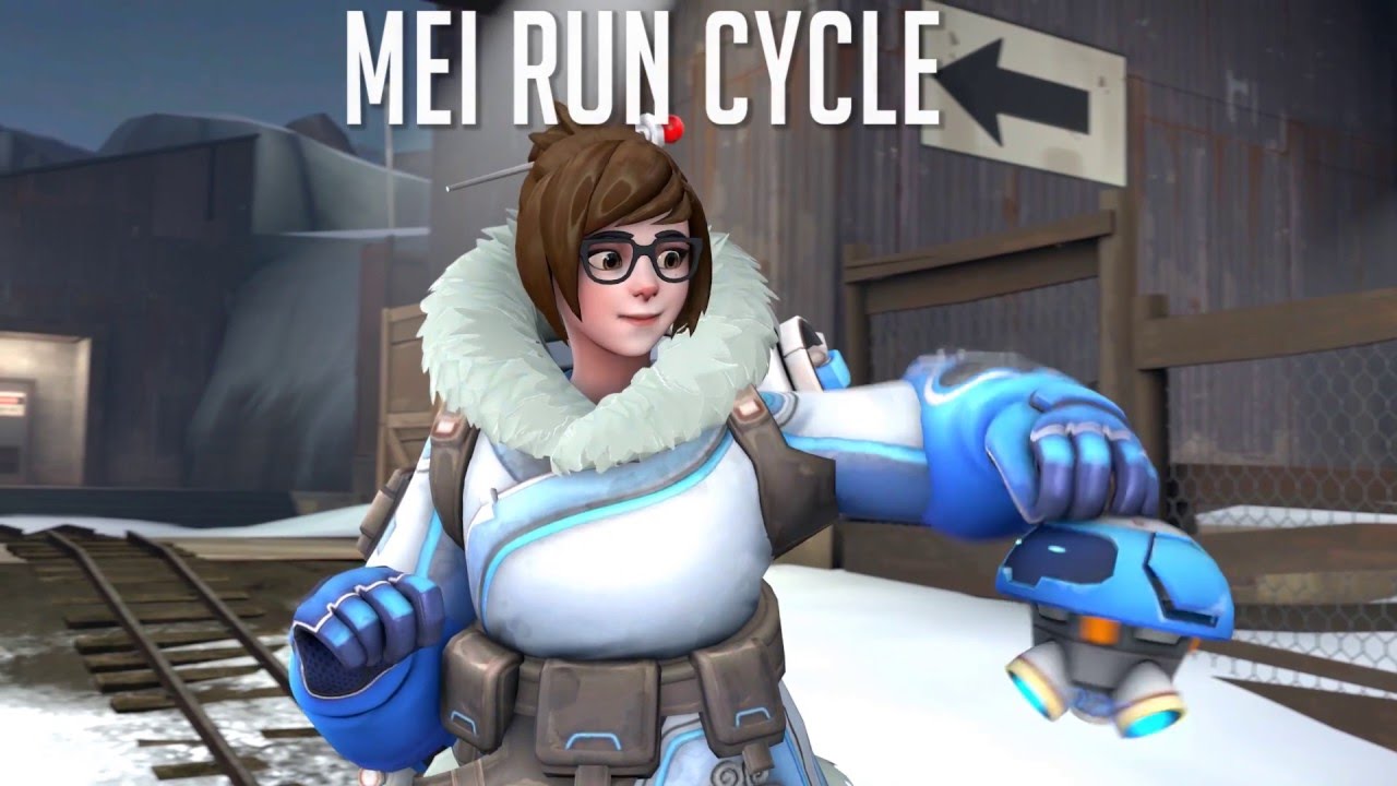Overwatch - MEI run cycle [SFM] - YouTube
