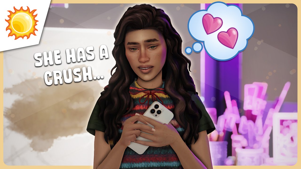 My Sim caught feelings in The Sims 4… and she can’t stop smiling 🥹💗 ...