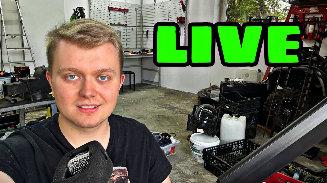 LIVE z GARAŻU!! Operacja na kolano, donos za mycie Ducato!! - YouTube
