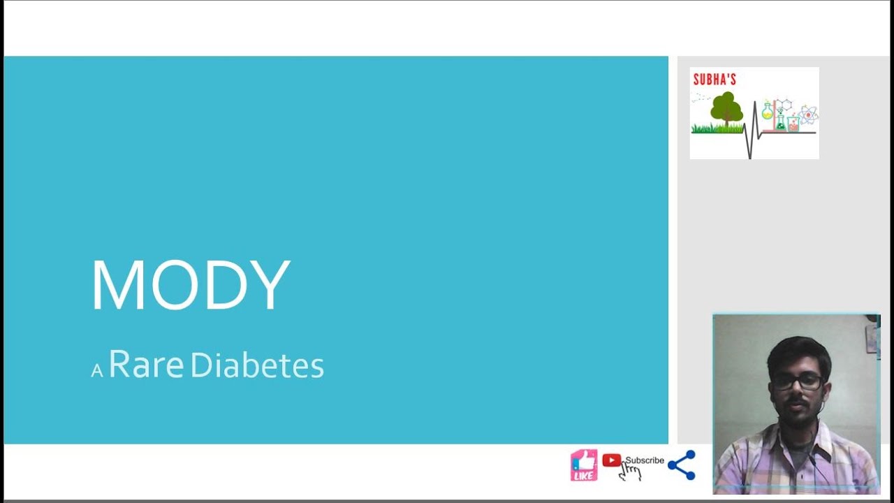 Maturity Onset Diabetes in Young(MODY) ||A rare diabetes #biology# ...