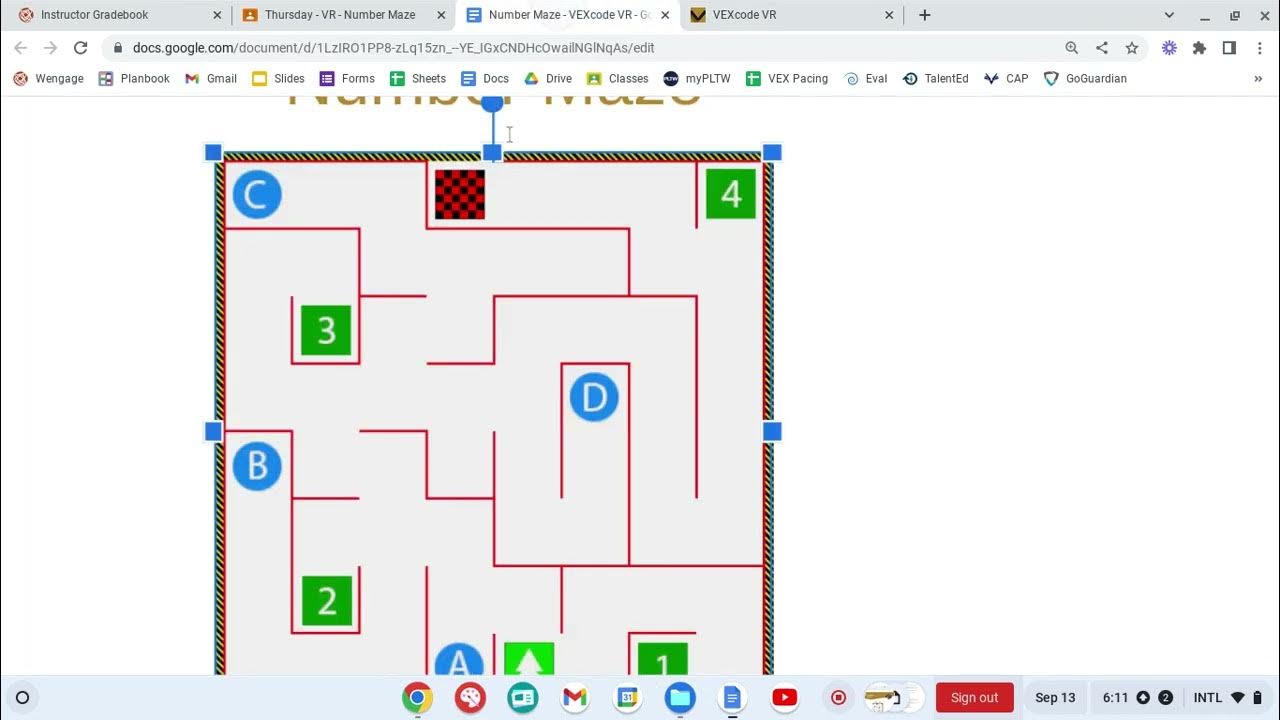 VEXcode VR Number Maze - YouTube