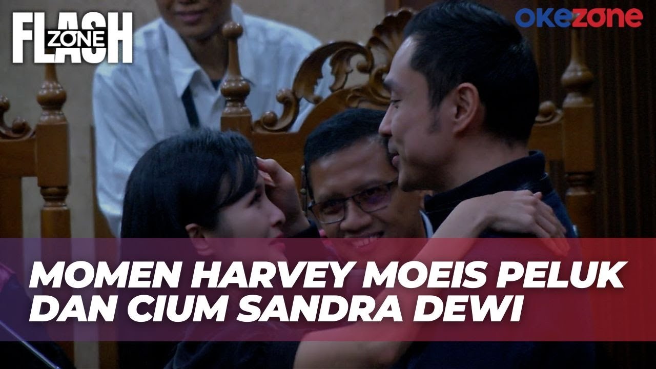 Detik-detik Sandra Dewi Peluk Erat Harvey Moeis usai Jadi Terdakwa ...