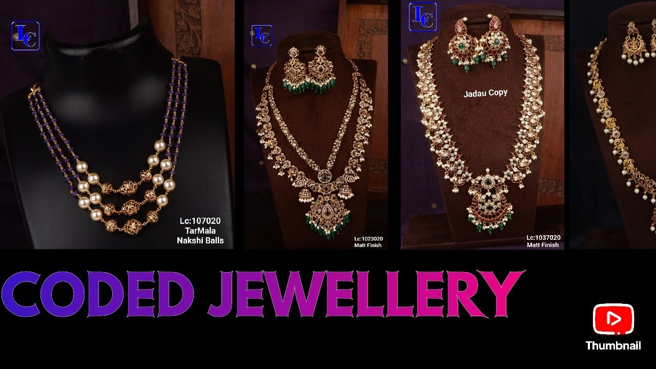 Coded jewellery collections - YouTube