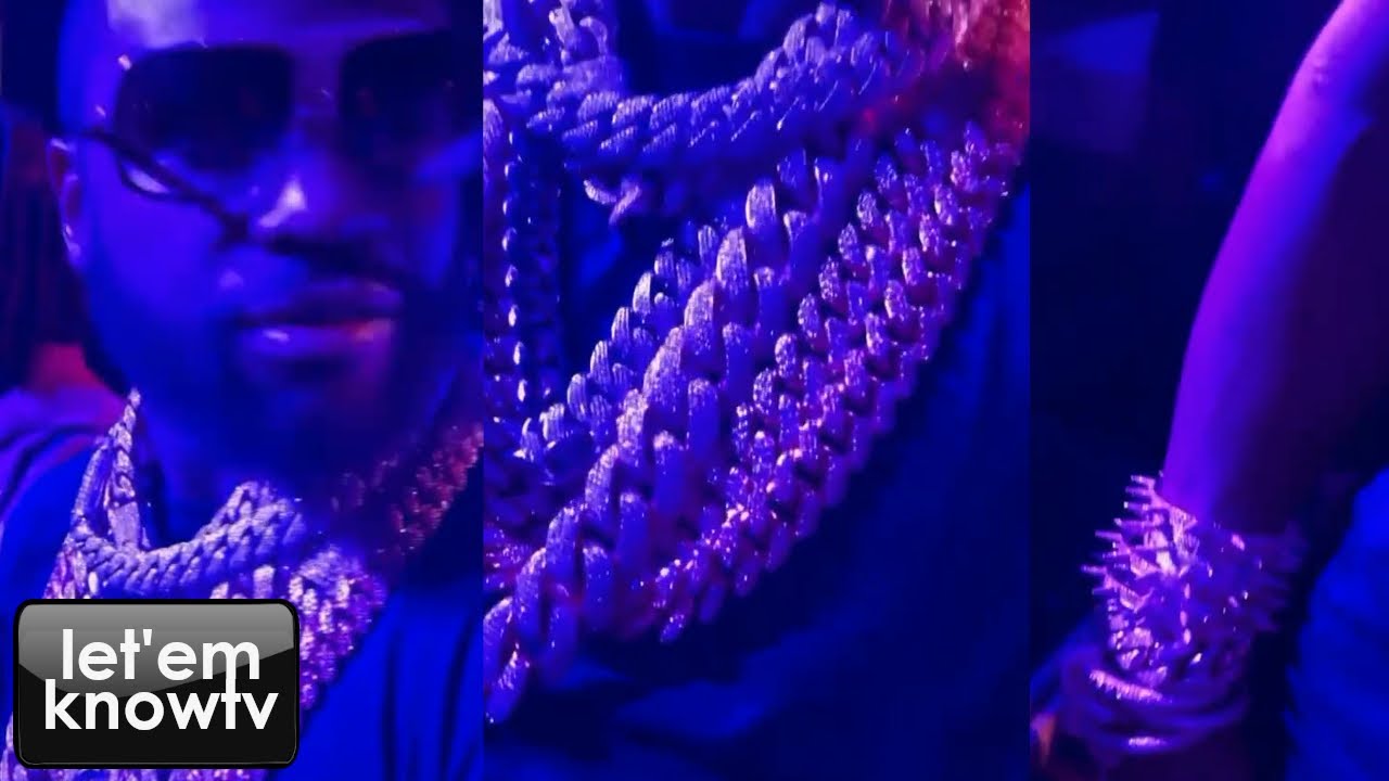 Floyd Maywether Wore About Eight Big Cuban Chains At His Birthday Party ...