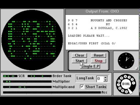 Noughts and Crosses erstes Computer Spiel der Welt (1952) - YouTube