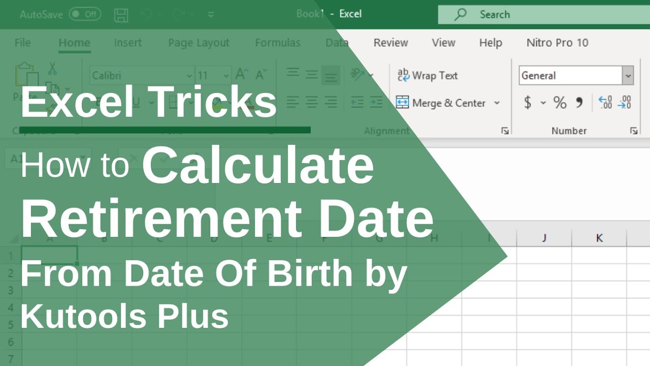 Kutools For Excel How To calculate retirement date From date Of birth Kutools For Excel How To calculate retirement date From date Of birth