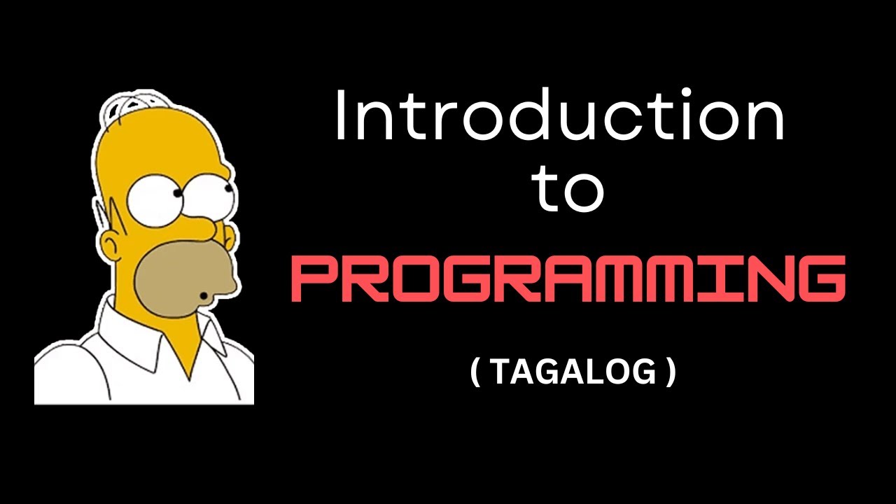 Introduction To Programming Tagalog Coding Programming Youtube 0886
