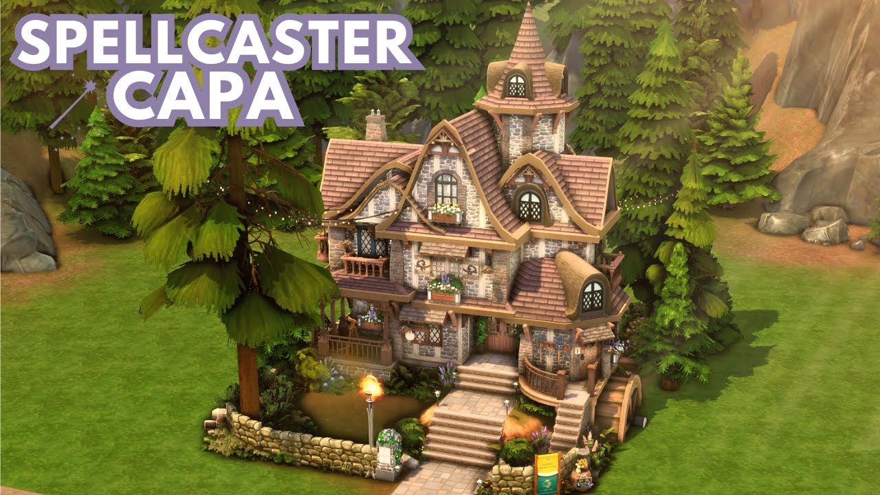 I built a Wizard University House in The Sims 4!| Speed Build - YouTube