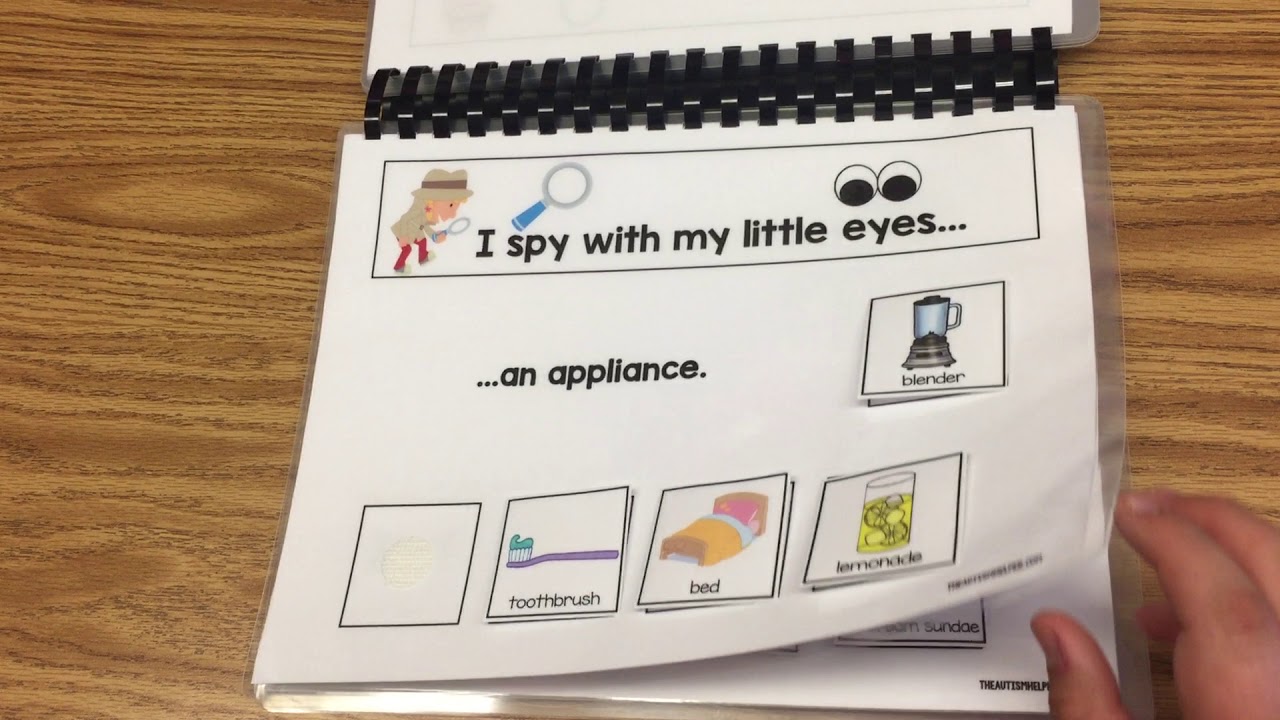 I Spy Categories Adapted Book - Appliance and Drink - YouTube