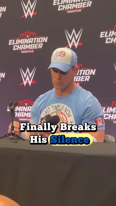 John Cena Breaks Silence After Shocking Heel Turn at Elimination Chamber! - YouTube