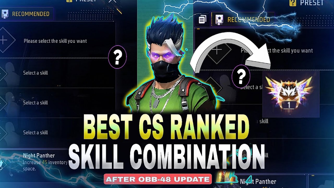 BEST CHARACTER COMBINATION FOR CS RANK || CS RANK BEST SKILL ...