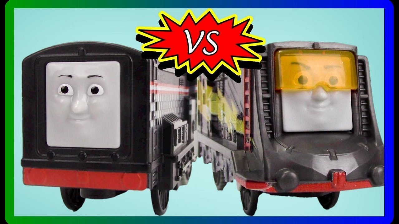 THOMAS AND FRIENDS THE GREAT RACE with Trackmaster Turbo Diesel Vs ...