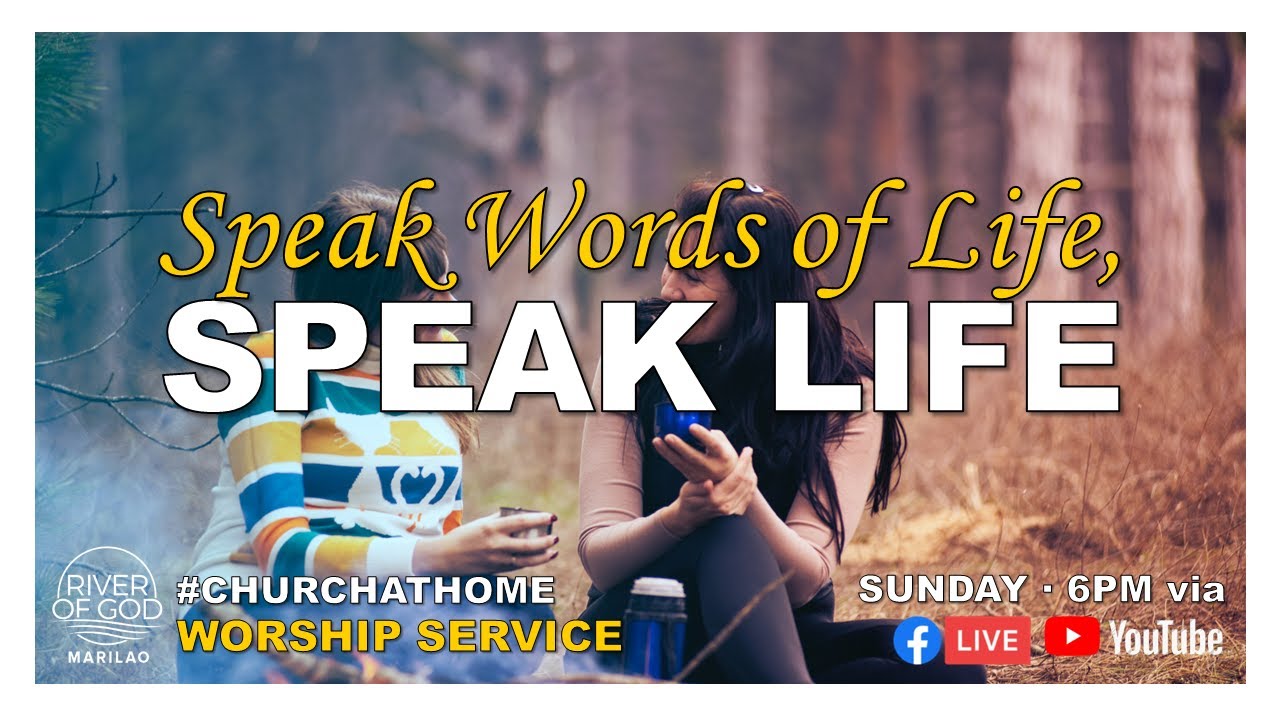 SPEAK WORDS OF LIFE, SPEAK LIFE | Online Sunday Worship Service - YouTube