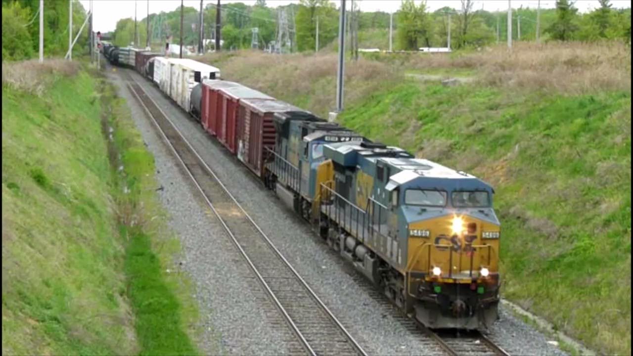20190429 April 29 2019 CSX oil train K138 BNSF CP Berry CSX Trenton Line plus Q300 meets Q301 ...