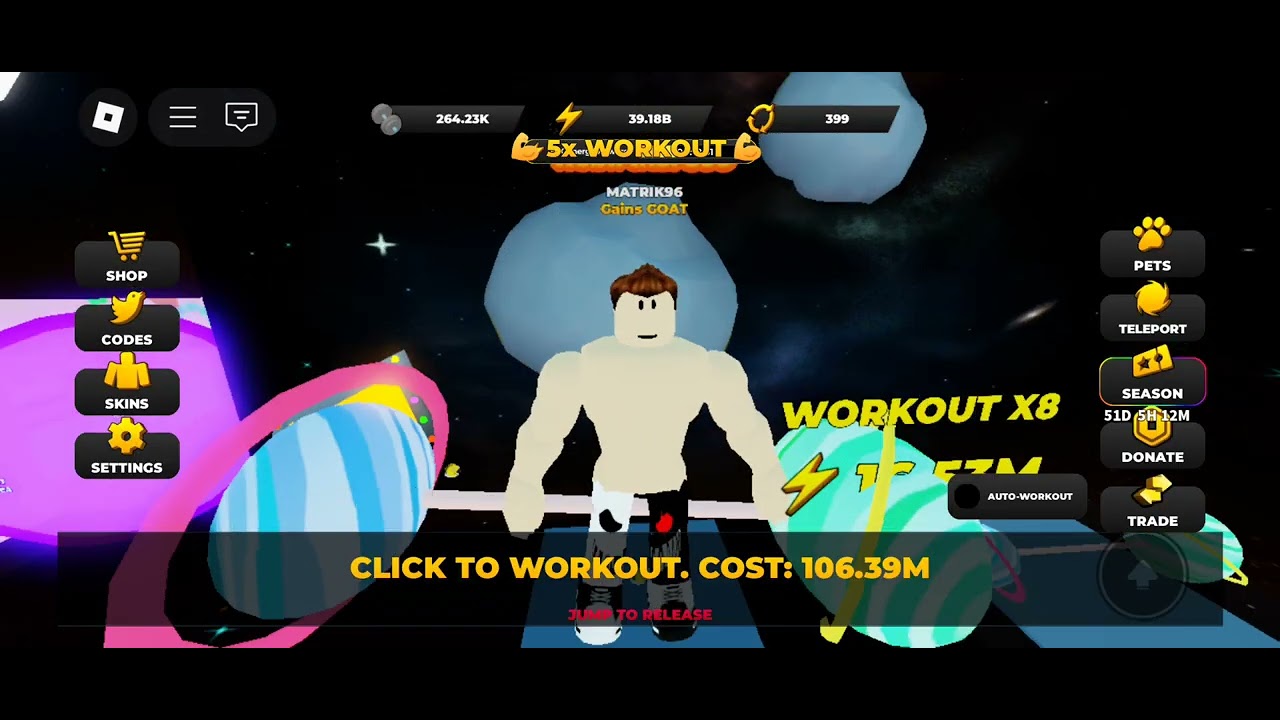 400 Rebirth in STRONGMAN SIMULATOR ROBLOX - YouTube