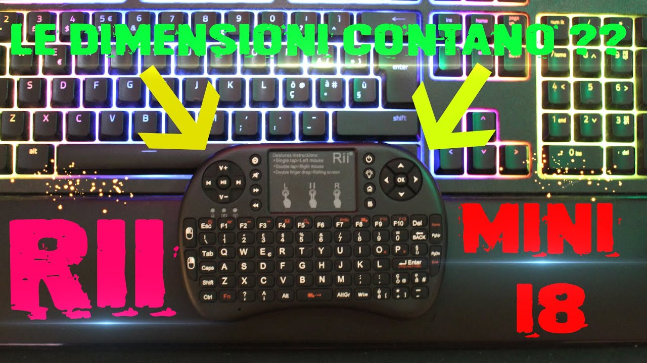 Riitek Rii Mini i8+ Wireless - Le dimensioni contano ? - - YouTube