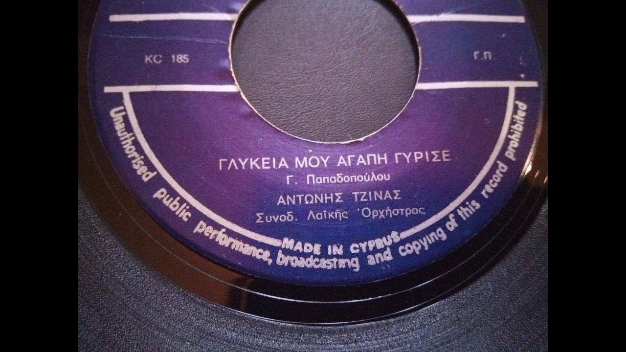 ΤΖΙΝΑΣ ΑΝΤΩΝΗΣ ΓΛΥΚΕΙΑ ΜΟΥ ΑΓΑΠΗ ΓΥΡΙΣΕ - YouTube