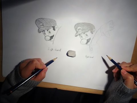 Drawing with both hands (Learning Process) - YouTube