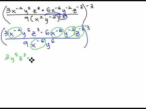 Negative Exponent Properties - Power/Product/Quotient/Power Rules - YouTube