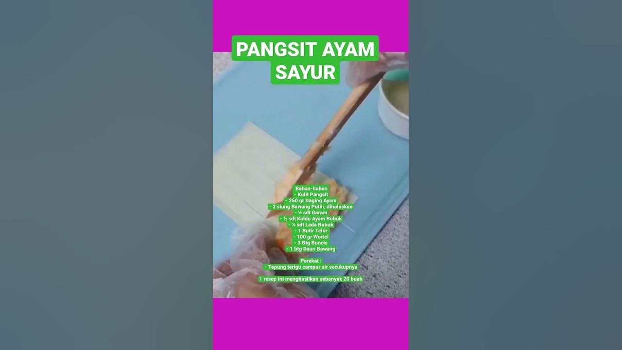 Pangsit Ayam Sayur Youtube