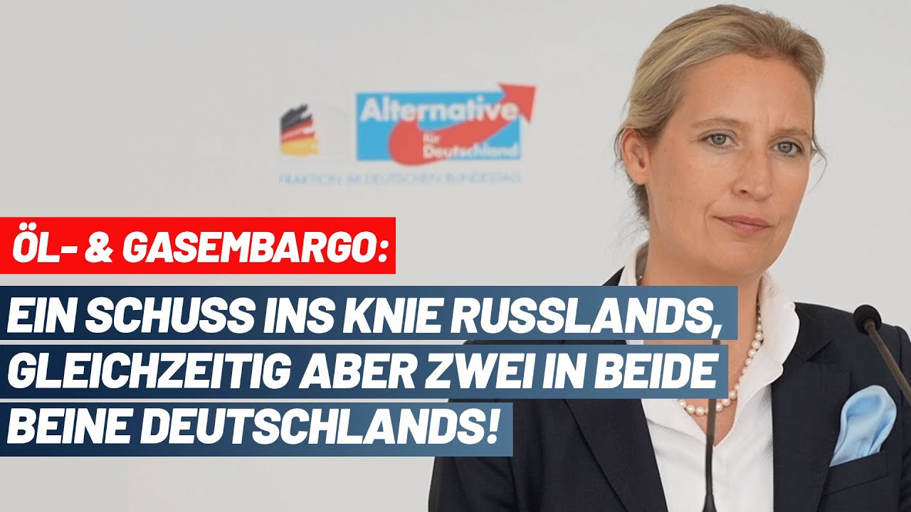 Ein Schuss ins Knie Russlands, zwei in beide Beine Deutschlands ...