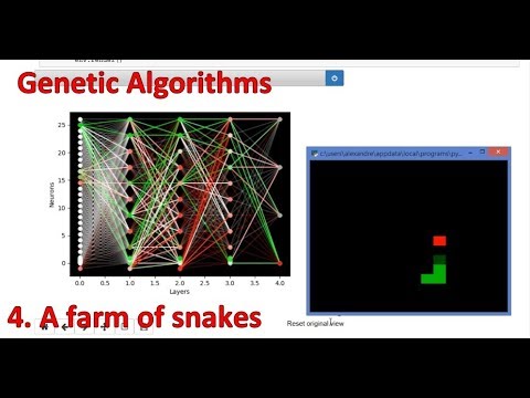 2.4 A farm of snakes [Genetic Algorithm for Neural Networks - Tutorial with code] - YouTube
