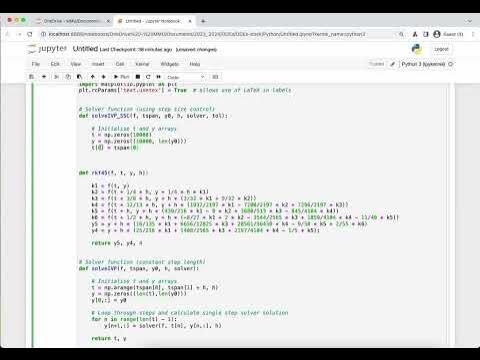 Step size control (Python) - YouTube