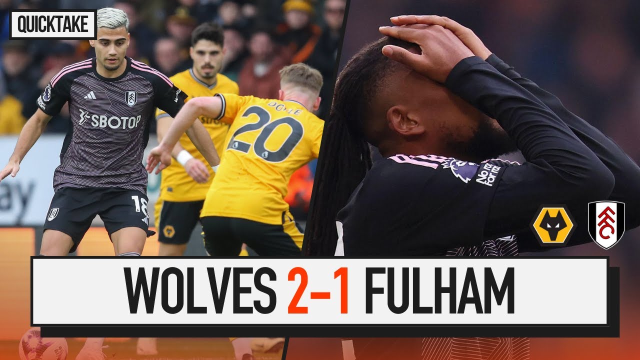 "A missed opportunity" | Wolves 2-1 Fulham | QUICK TAKE - YouTube
