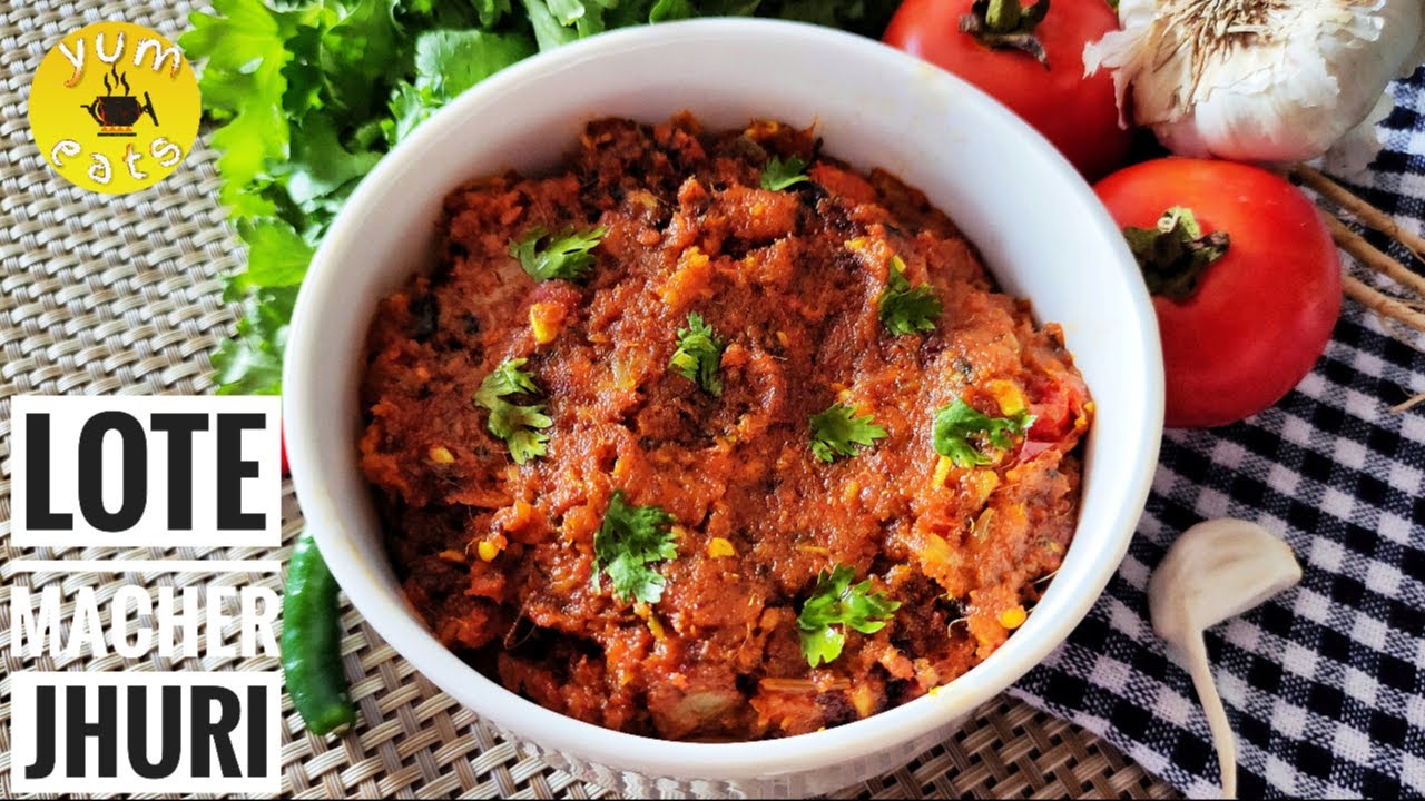 Lote Macher Jhuri Recipe - Bengali Style | Lote Mach | Bombay Duck Fish ...