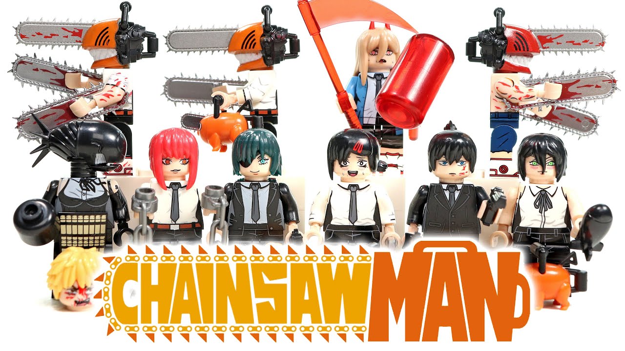 CHAINSAW MAN Manga Anime 4K Unofficial LEGO Minifigures Denji Makima ...