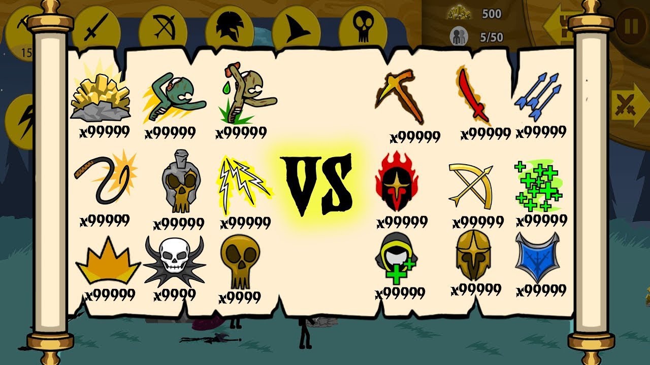 Order Army x9999 Vs Chaos Army x9999 - Stick War Legacy - YouTube