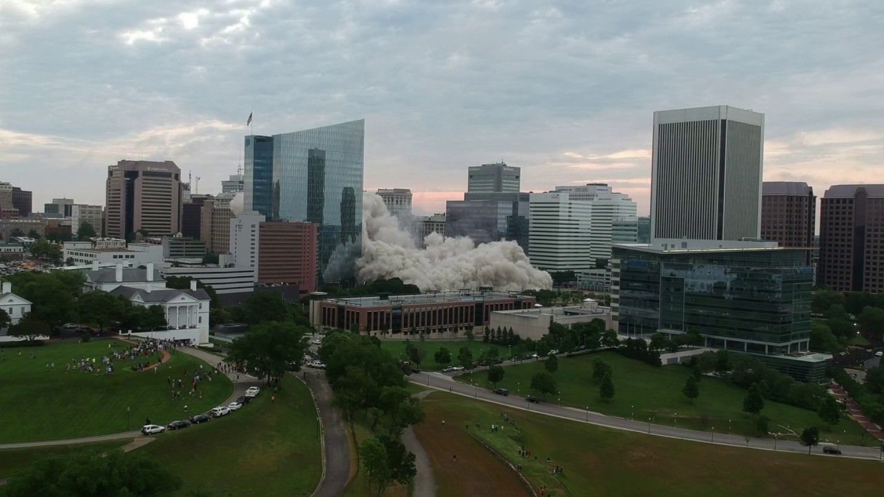 Old Dominion Building Demolition 2020 - YouTube