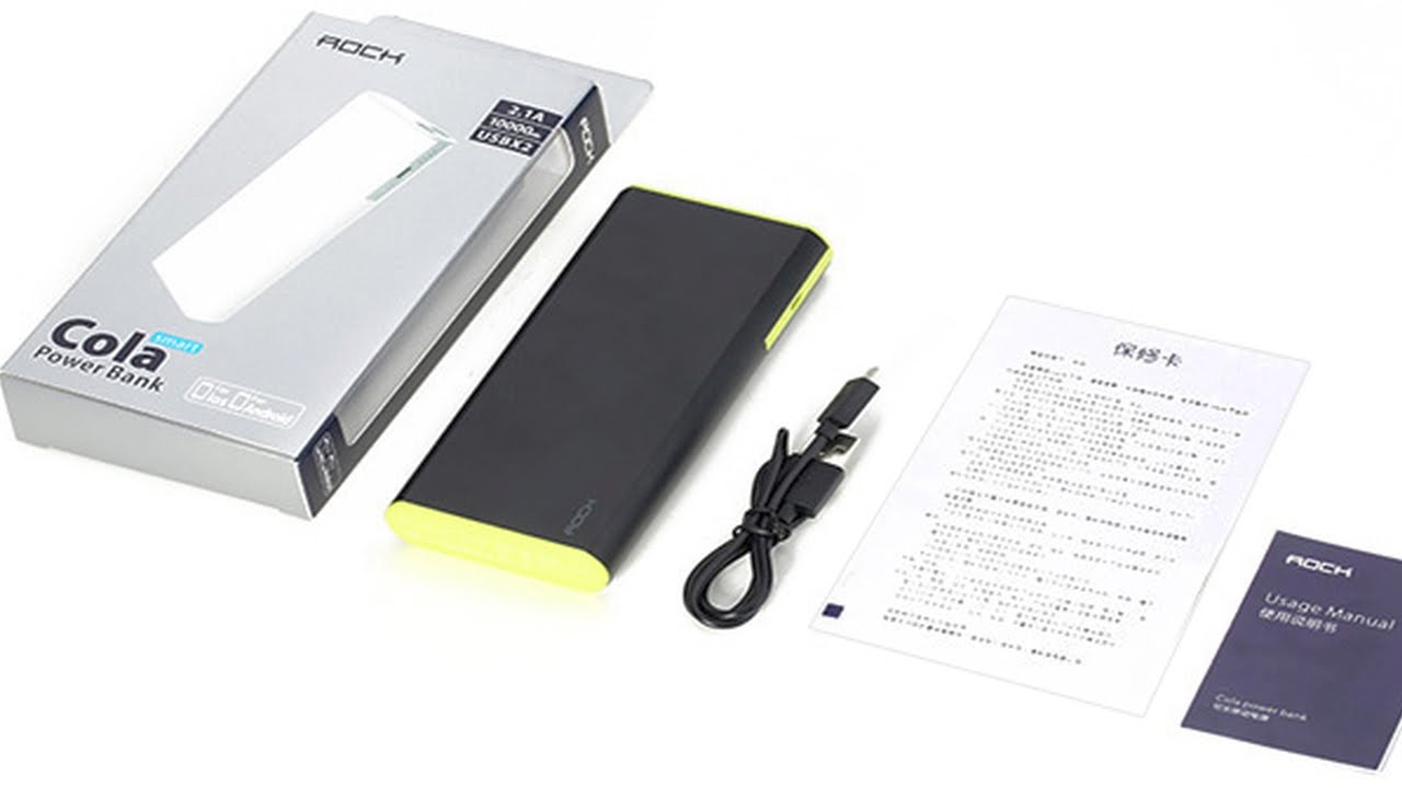 ЕЩЕ ОДИН Rock Cola Smart Power Bank 10000mAh Посылка из Китая ...