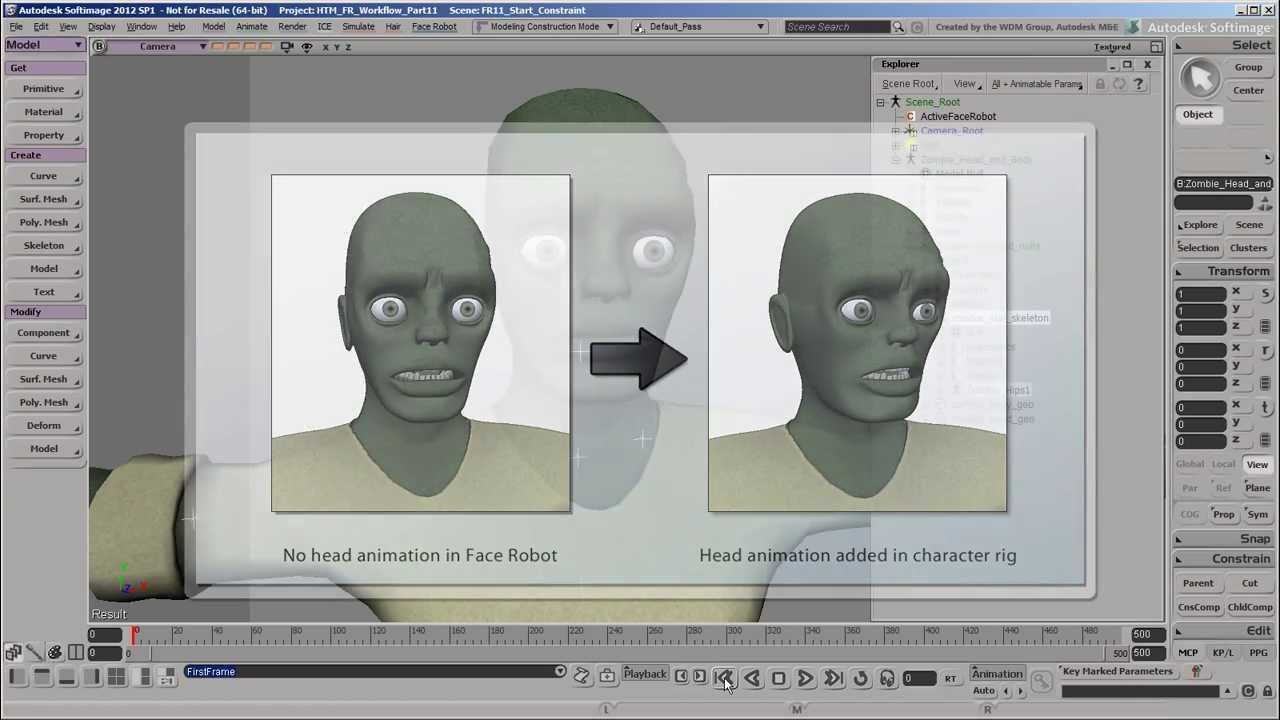 Face Robot Workflow - Part 11: Using Face Robot Animation in a ...