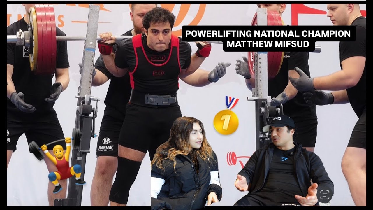 NATIONAL CHAMPION POWERLIFTER MATTHEW MIFSUD FULL INTERVIEW - YouTube