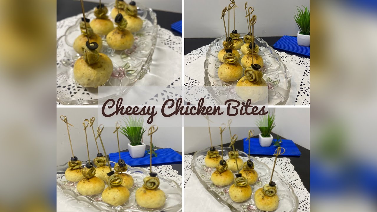 Cheesy Chicken Bites | Snack Recipes | The Foodie Lodge | - YouTube