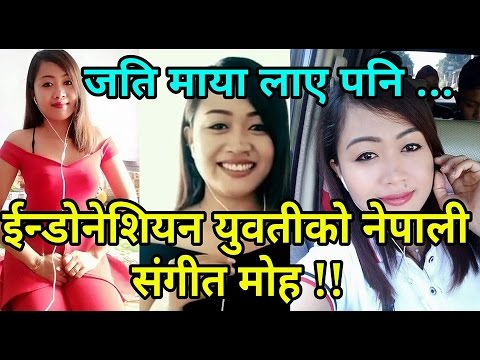 Indonesian Girl Syania Singing Nepali Song Nepali Video
