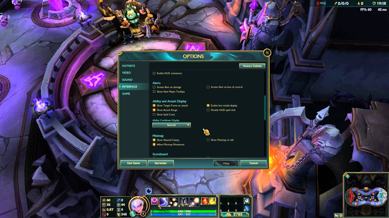 How to hide neutral camps on minimap in league of legends - YouTube