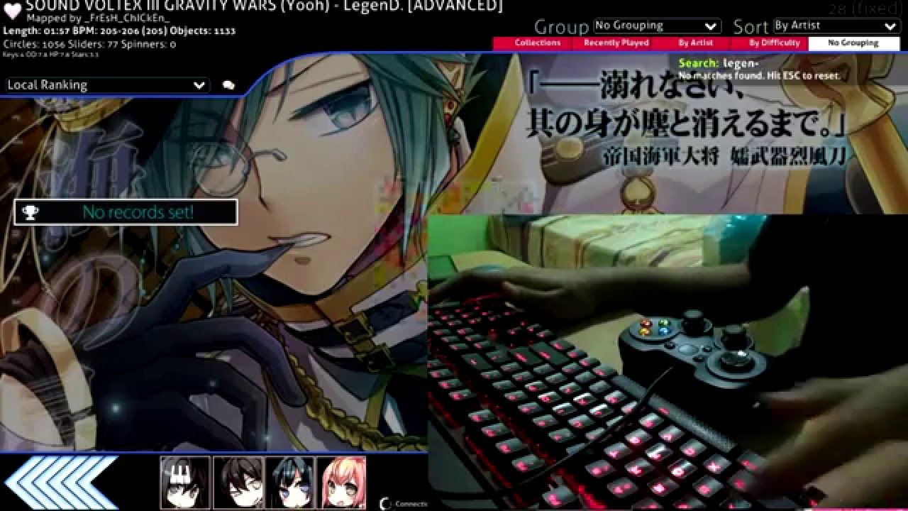 [Osu!Mania] Yooh - LegenD. [ADV] Joystick Play ExKagii- - YouTube