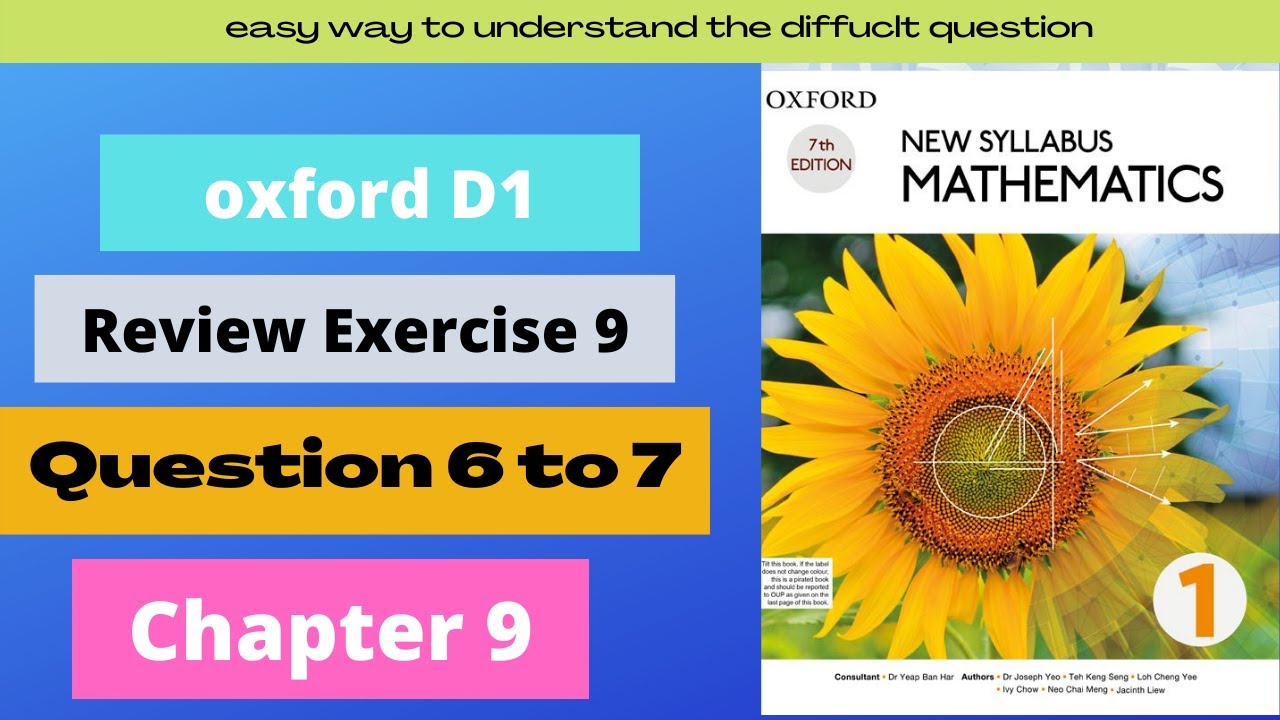 Easy Method D1 Math Oxford Chapter 9 Review Exercise 9 complete ...