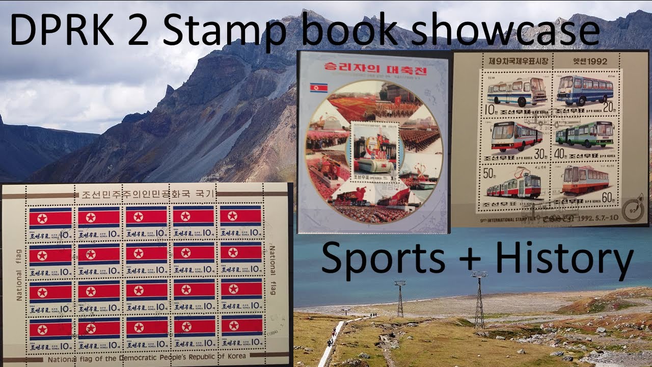 DPRK Double stamp book feature. - YouTube
